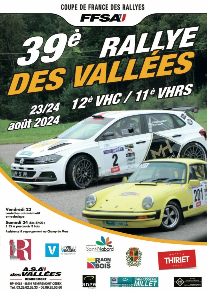 Rallye des Vallées 2024 | Actualité rallye - Rallye Infos
