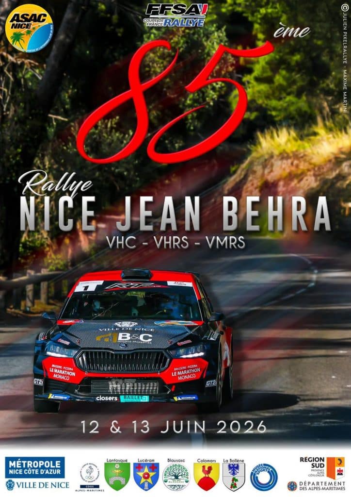 Rallye Nice Jean Behra 2026 | Actualité rallye - Rallye Infos